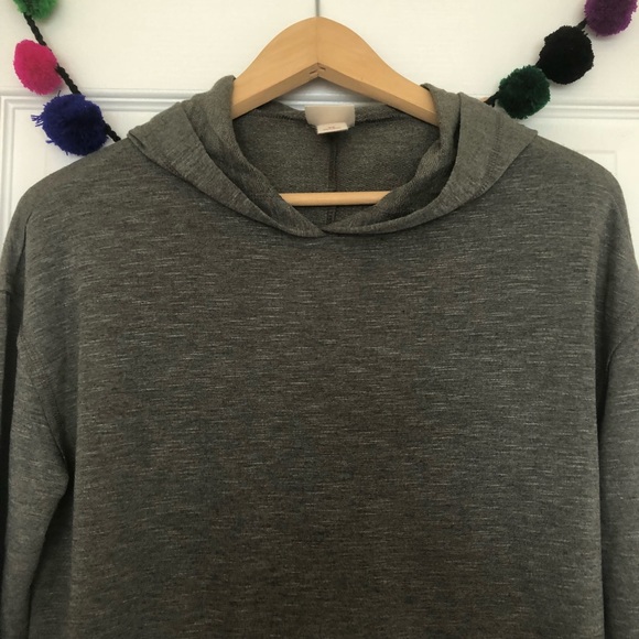 Mossimo Supply Co. | Tops | Mossimo Olive Gray Lace Up Sides Hoodie Nwt ...